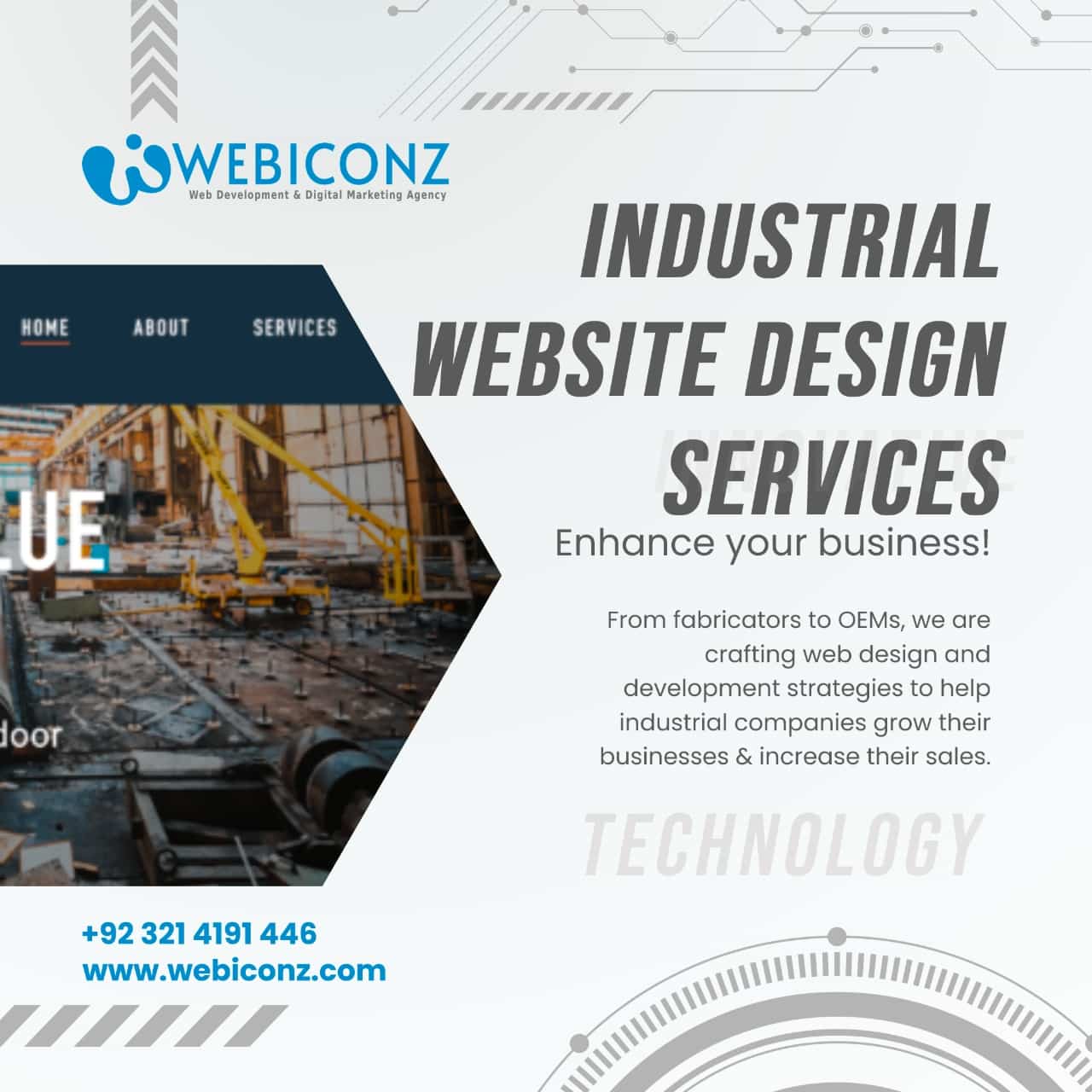 Industrial Web Development in Pakistan | Industrial Website Design